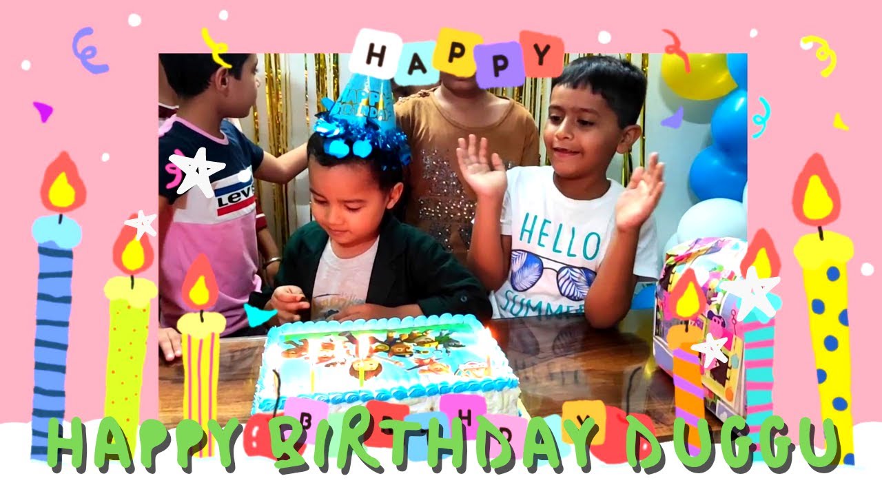 Happy Birthday 🎂 Duggu (Reyansh) || Birthday celebration || Kids full ...