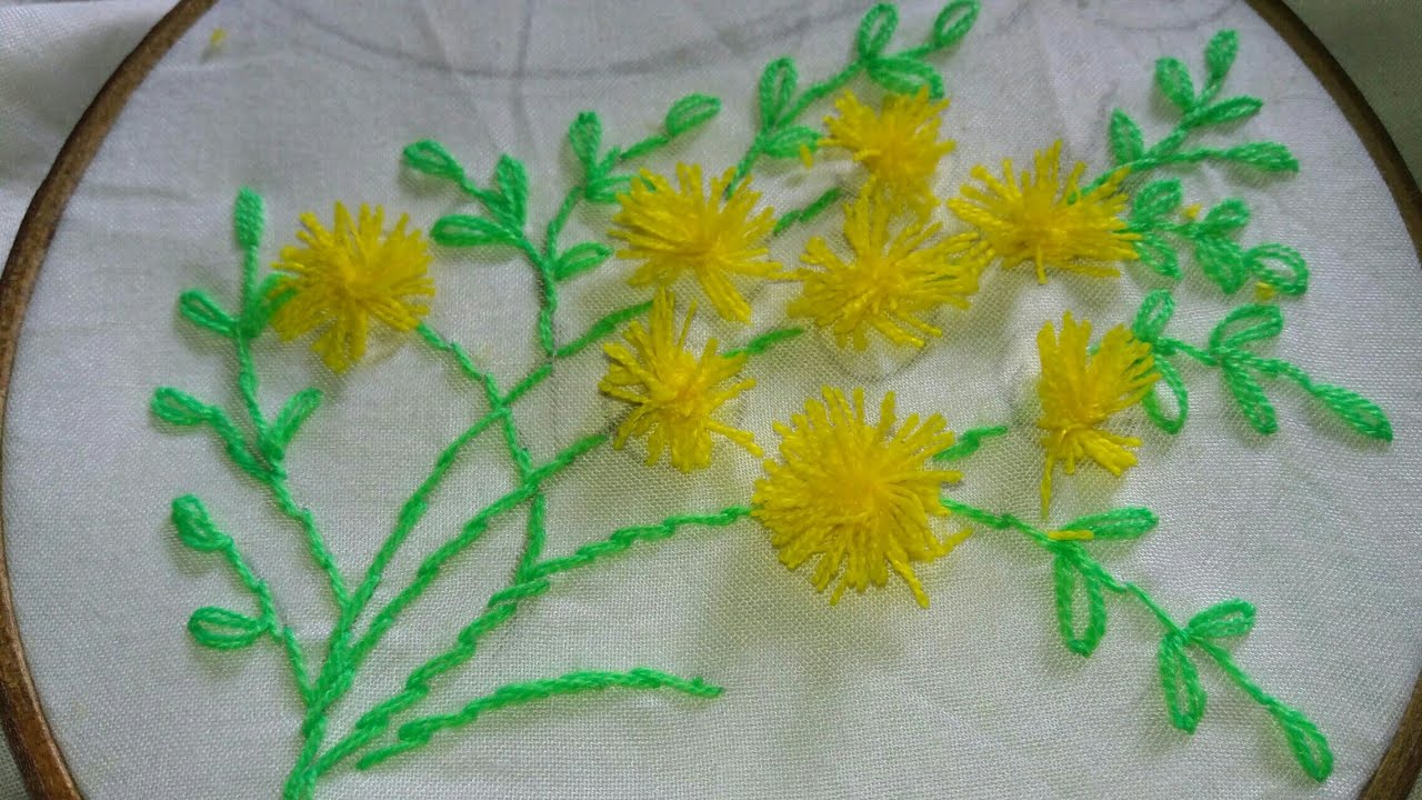 Hand embroidery ///// hater kajer new design - YouTube