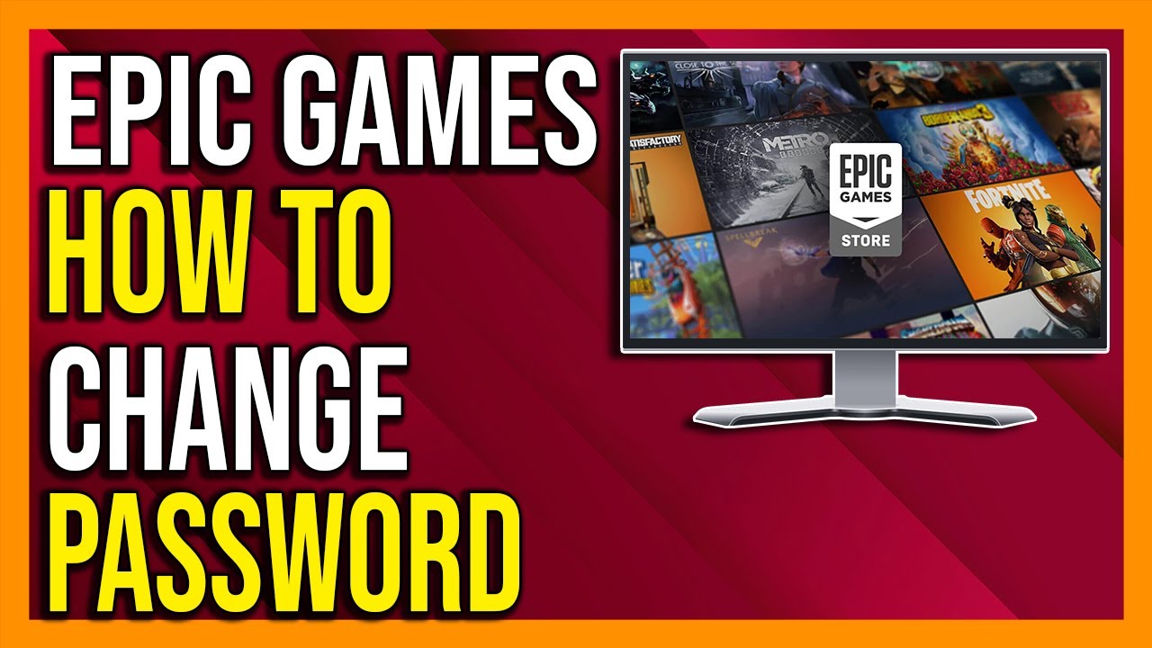 How To Change Your Epic Games Password 2024 - [Full Guide] - YouTube