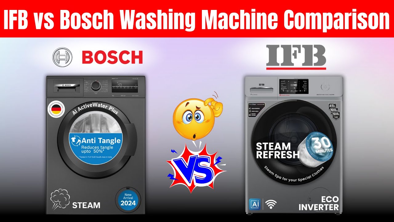 IFB vs Bosch Washing Machine Comparison 2024 ⚡ Best 8 Kg Front Load ...