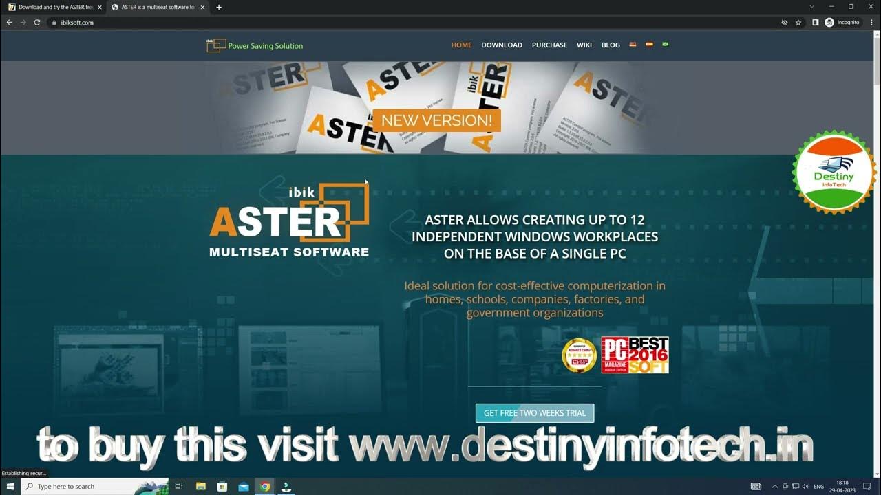 how to download aster software aster v7 - YouTube