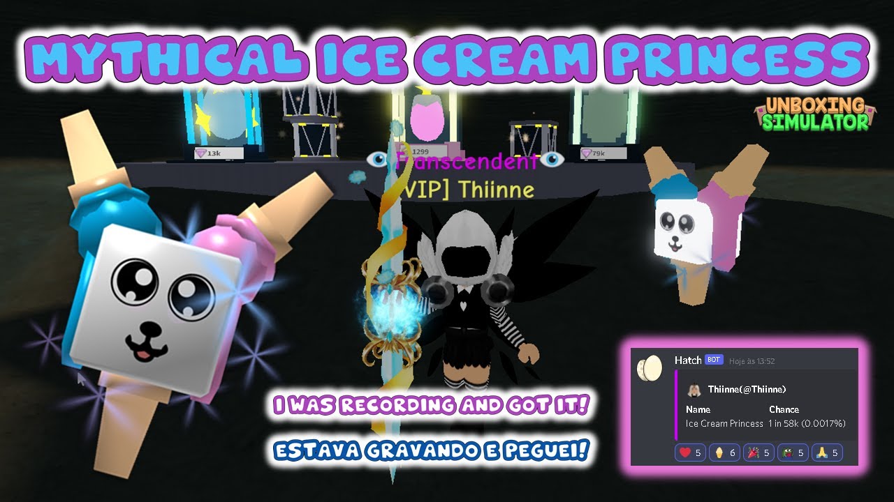 Mythical Ice Cream Princess - 📦Unboxing Simulator📦 - YouTube