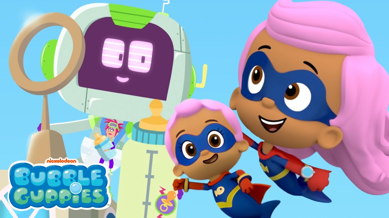 Super Molly & Baby Mia Stop Evil Ms. Goo Goo! 🍼 | Bubble Guppies - YouTube