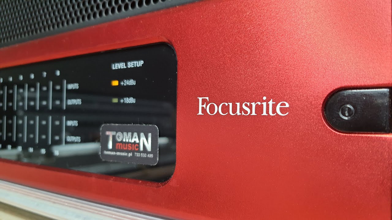 Focusrite Rednet 2 analog 16 in 16 out do Dante - YouTube