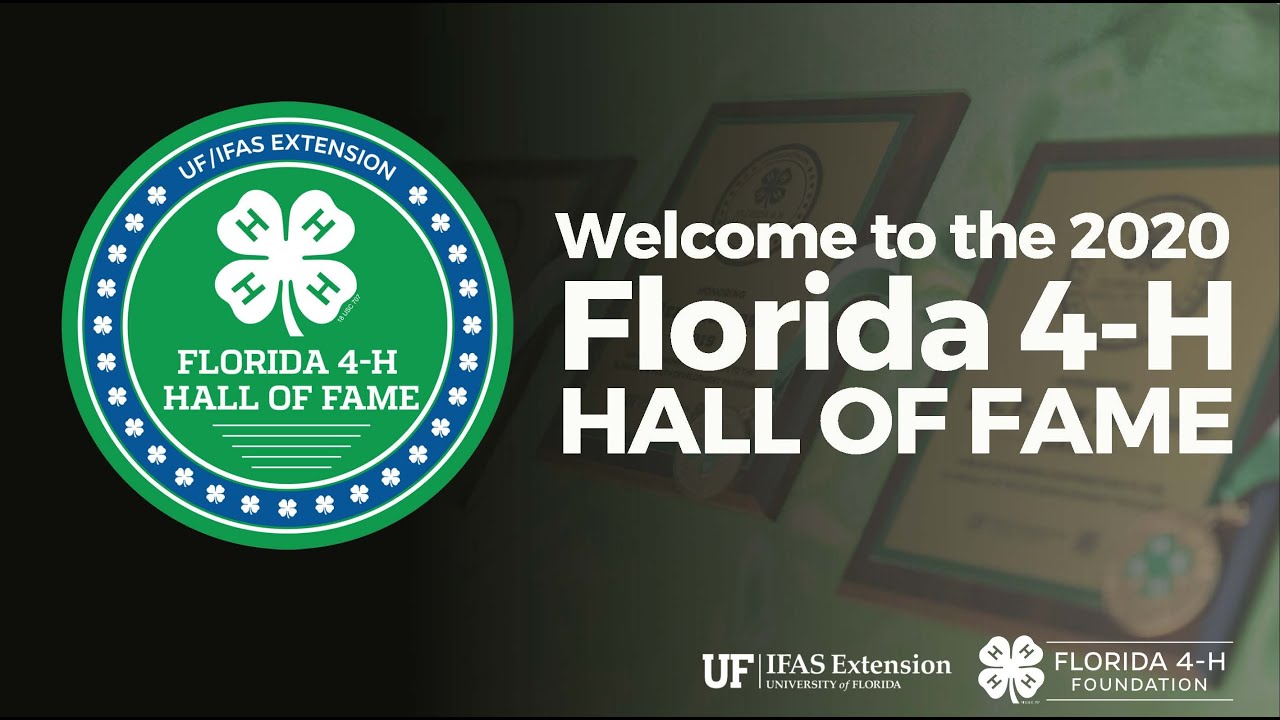 The 2020 Florida 4-H Hall of Fame Virtual Event - YouTube