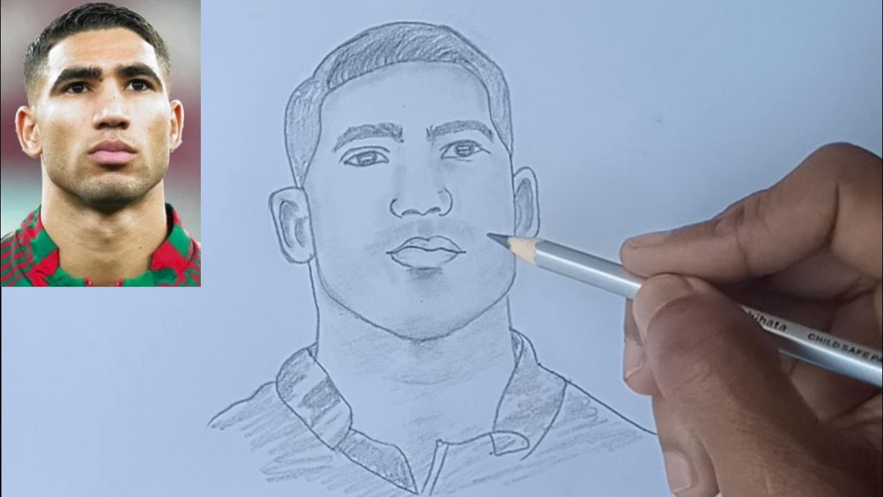 Tips and Tricks for Achieving a Realistic Achraf Hakimi Portrait ...