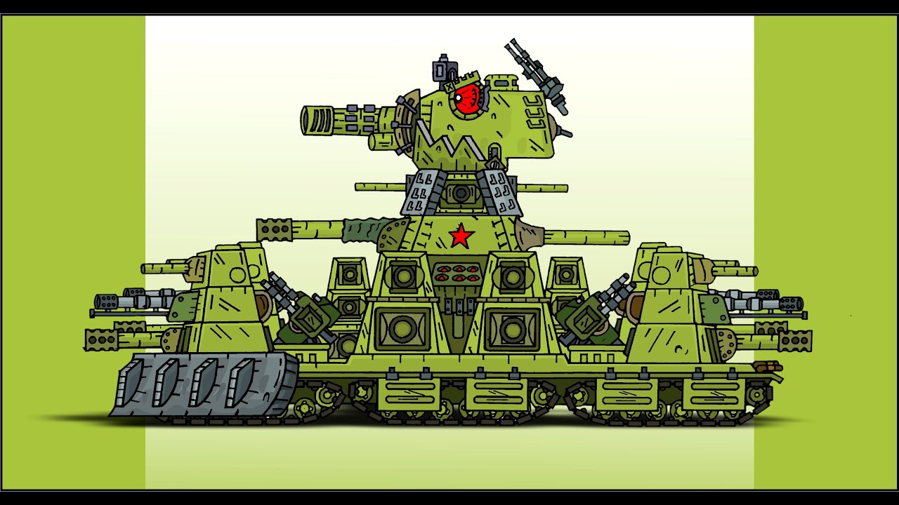 How To Draw KV-44 3.0 | Gerand Tank - Cartoons About Tanks - YouTube