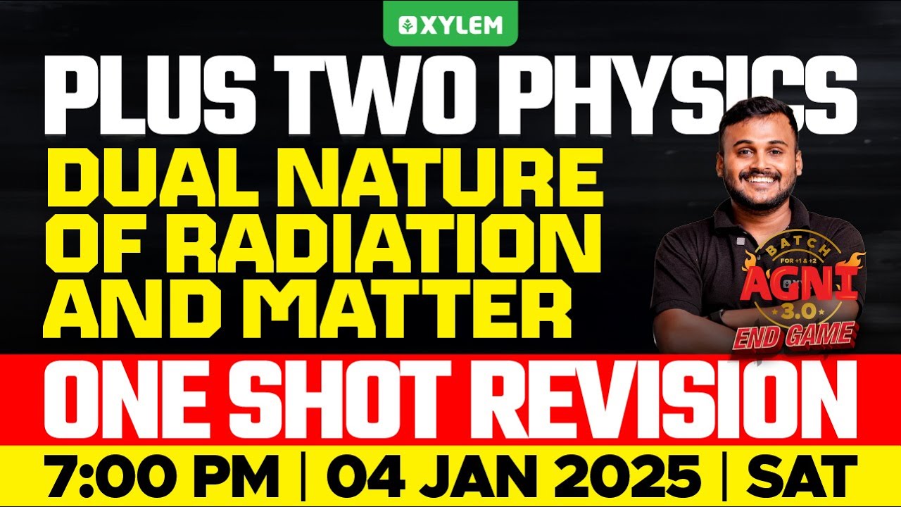 Plus Two Physics | Dual Nature Of Radiation And Matter - One Shot ...