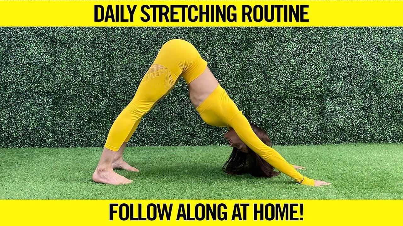 STRETCHING ROUTINE | FOLLOW ALONG AT HOME - YouTube