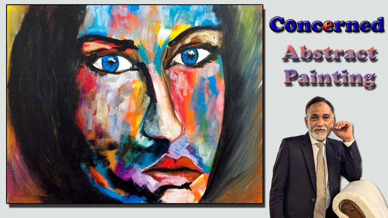 Concerned | Abstract Acrylic Painting Time Lapse Step by step | Art ...