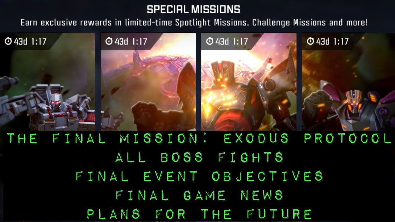 The FINAL Mission, Game Updates & News — Exodus Protocol (Prime ...