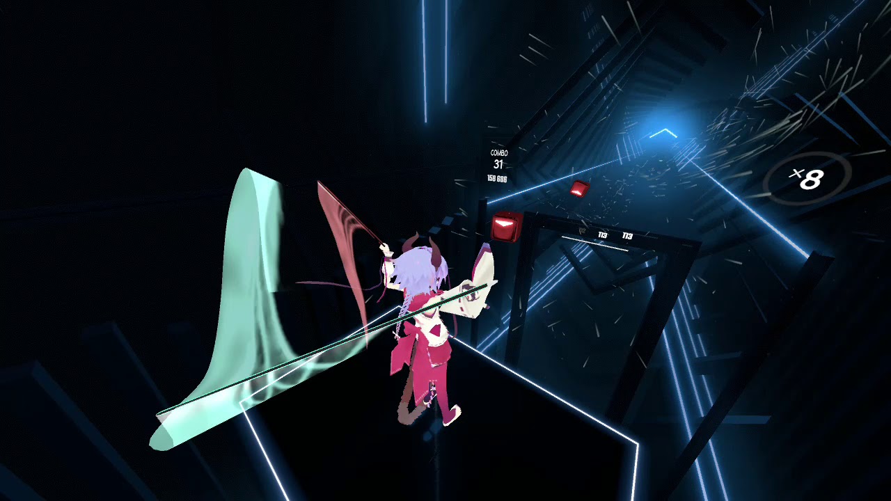 Cirno's perfect math class(Ex) Beatsaber(Oculus Quest) - YouTube