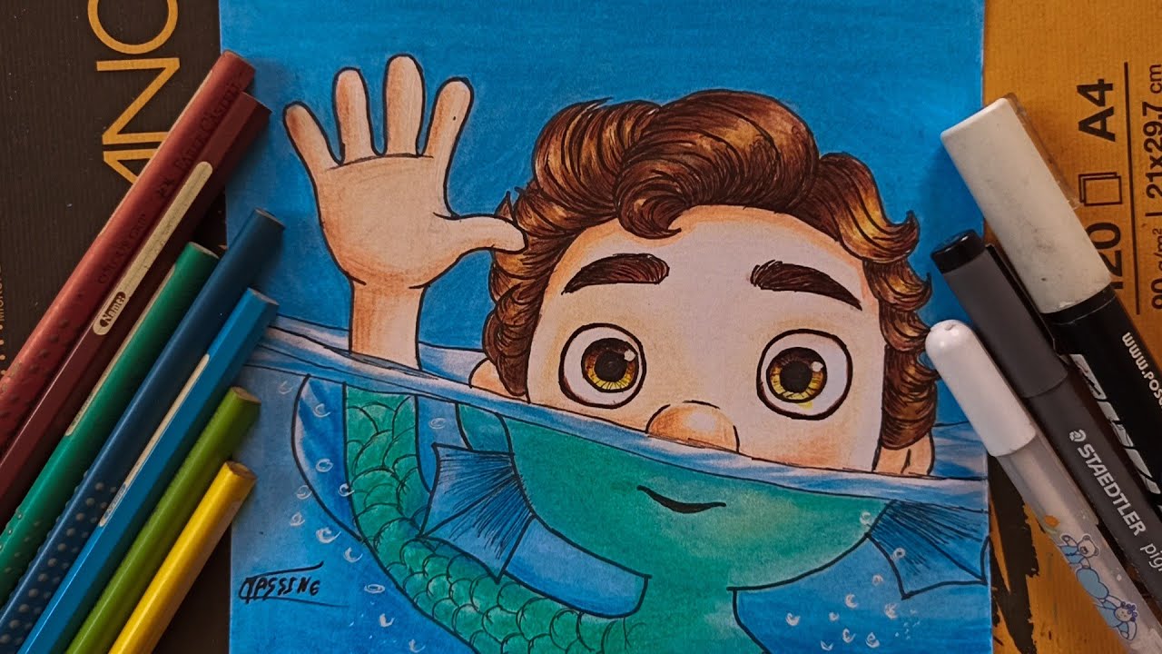 Dibujando a Luca (Disney Pixar) | Como Desenhar Luca - YouTube