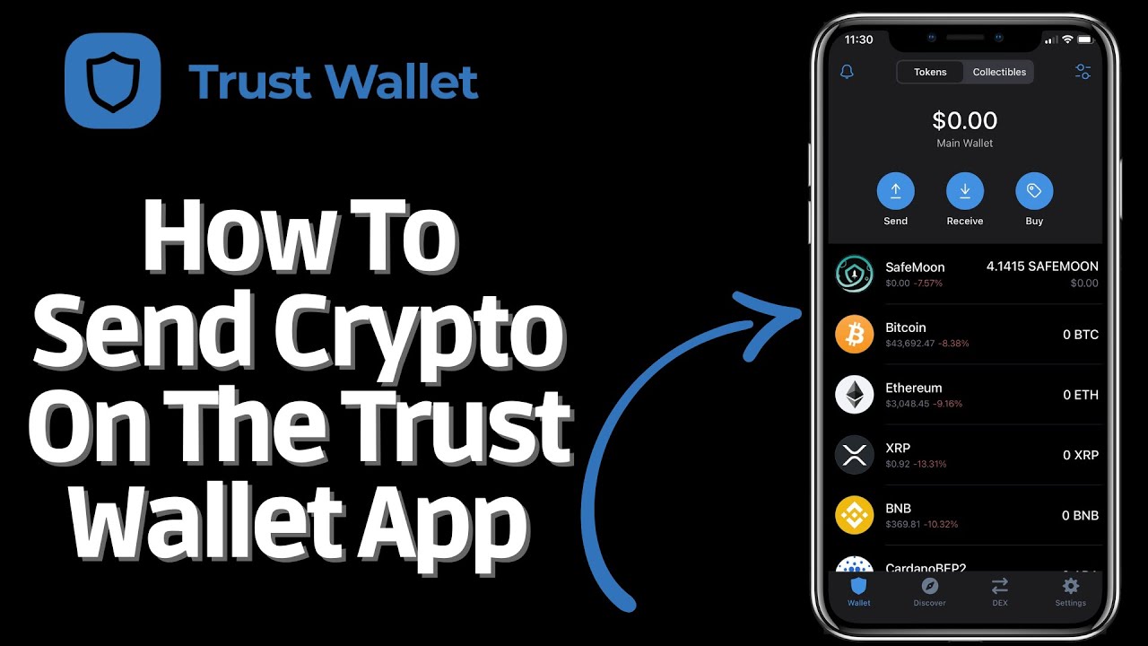 How To Send Crypto On The Trust Wallet App - YouTube