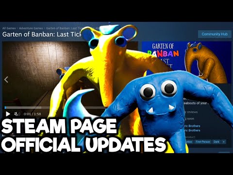 Garten of Banban 9 - NEW OFFICIAL UPDATES from the STEAM PAGE