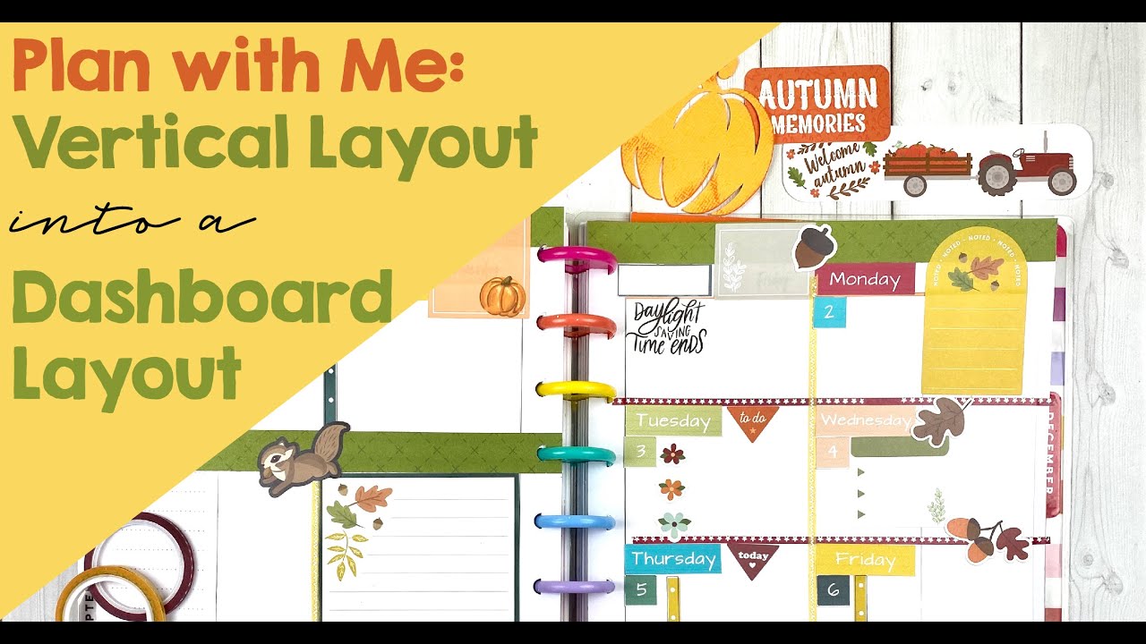 Plan with Me: Turn a Vertical Layout into a Dashboard Layout with ...