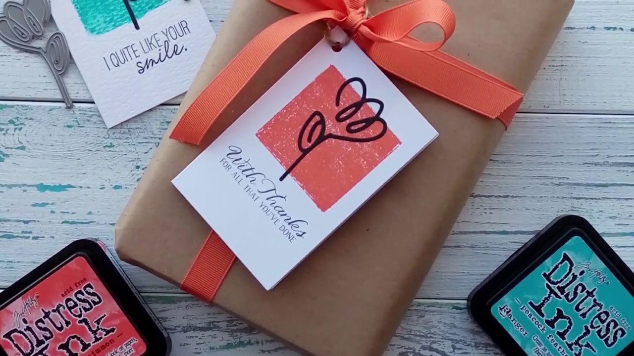Quick Cards/ Gift tags | WPlus9 Flower Doodles - YouTube