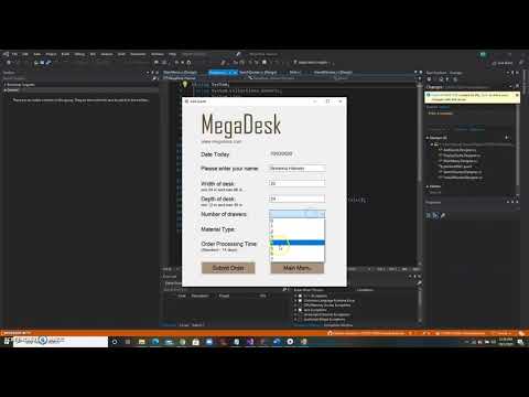 MegaDesk Application - YouTube