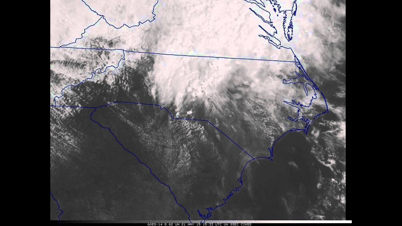 GOES-14 Visible Animation over North Carolina, 21 May 2015 - YouTube