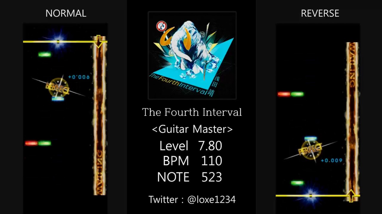[GITADORA] The Fourth Interval (LV 7.80 Guitar Master ) - YouTube