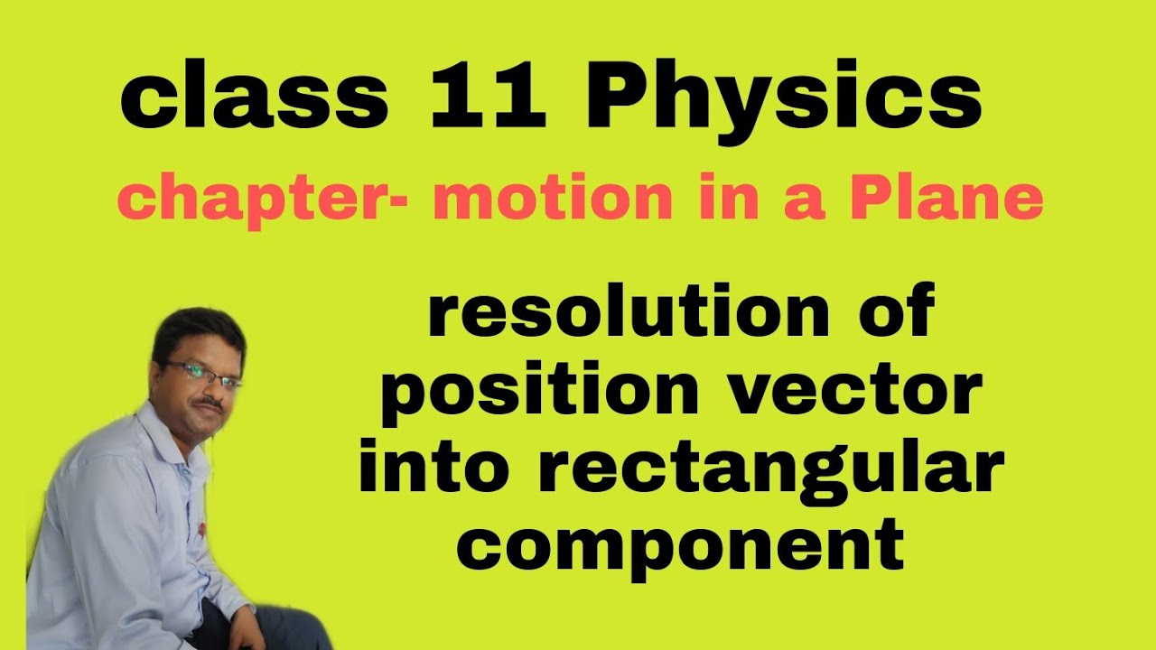 4. motion in a Plane||resolution of position vector in the form of ...