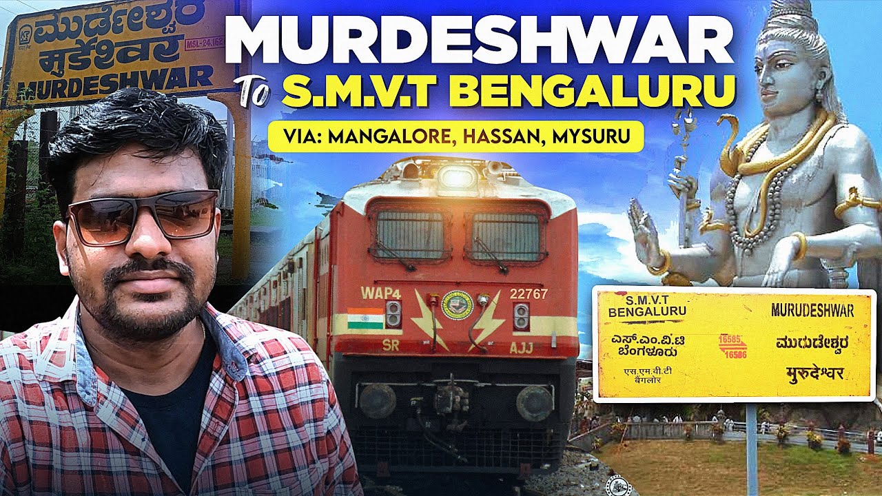 Murudeshwar to SMVT Bengaluru Express Travel Vlog | Dedicated Train ...