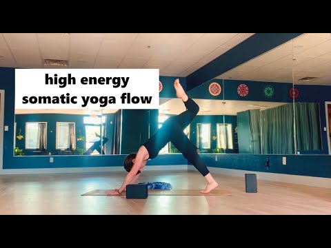 high energy yoga flow with somatic offerings (24 mins) - YouTube