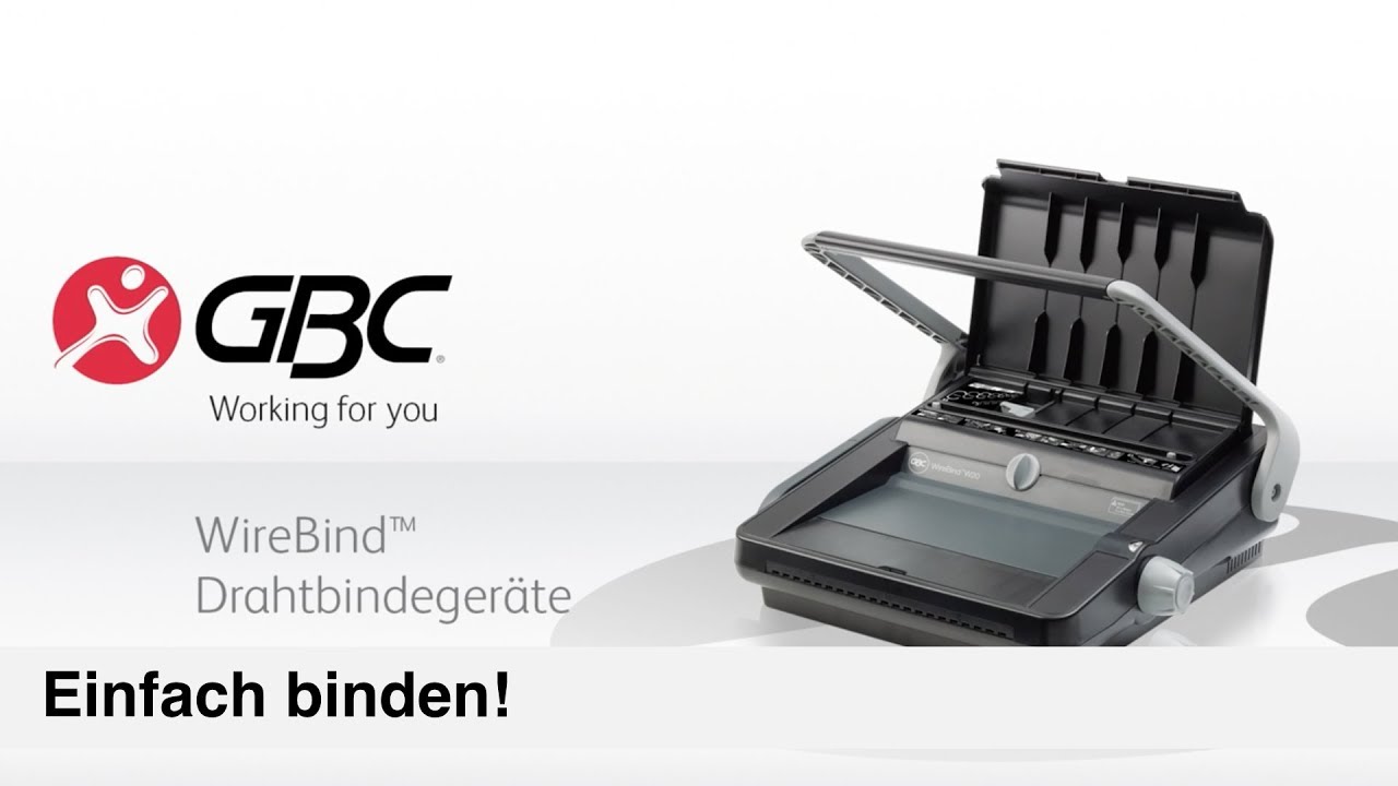 GBC WireBind Drahtbindegeräte - YouTube