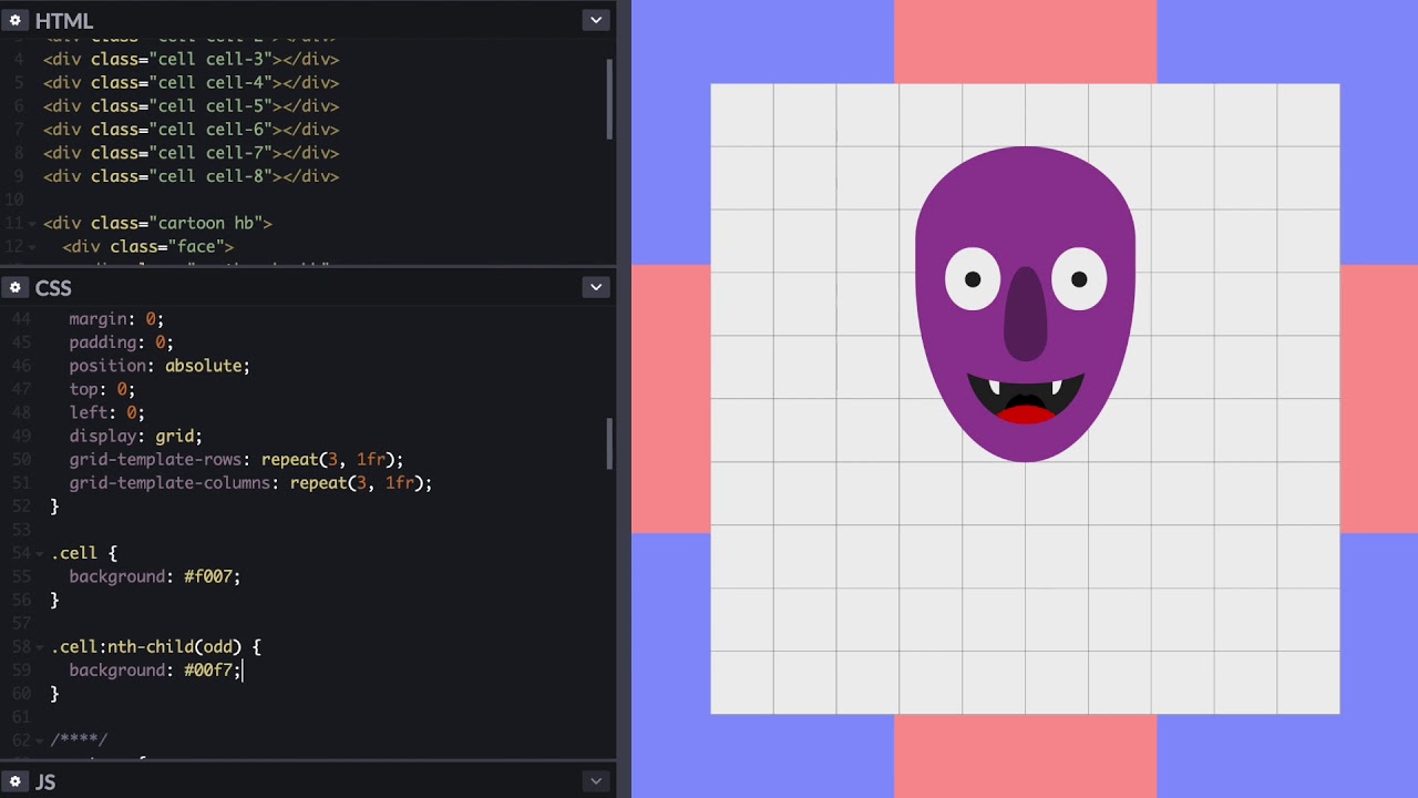 Drawing Dracula with HTML and CSS - YouTube