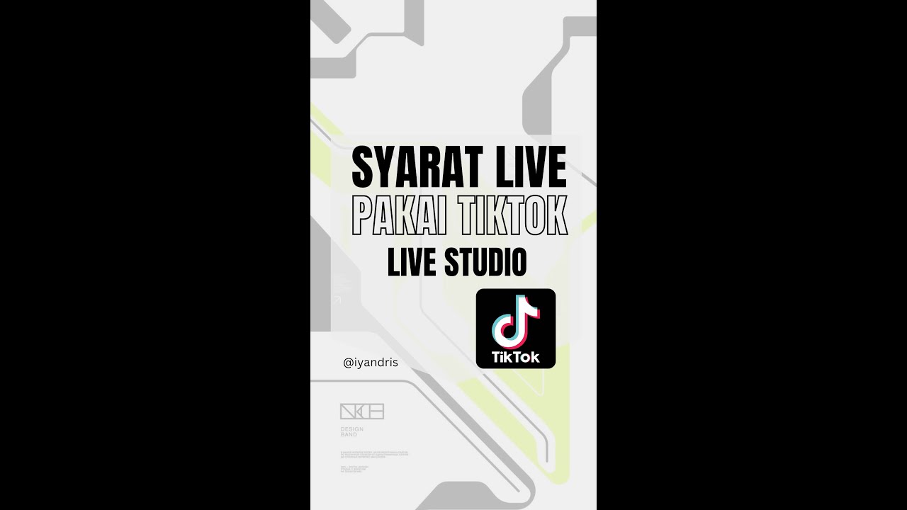 Syarat Untuk Bisa Live Dengan Tiktok Live Studio - YouTube