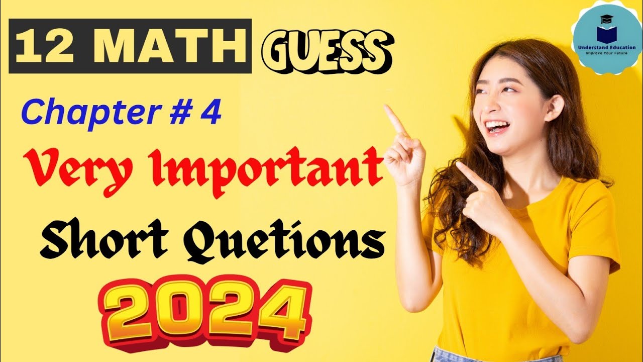 12 class most important Short questions chapter 4 2024 - YouTube