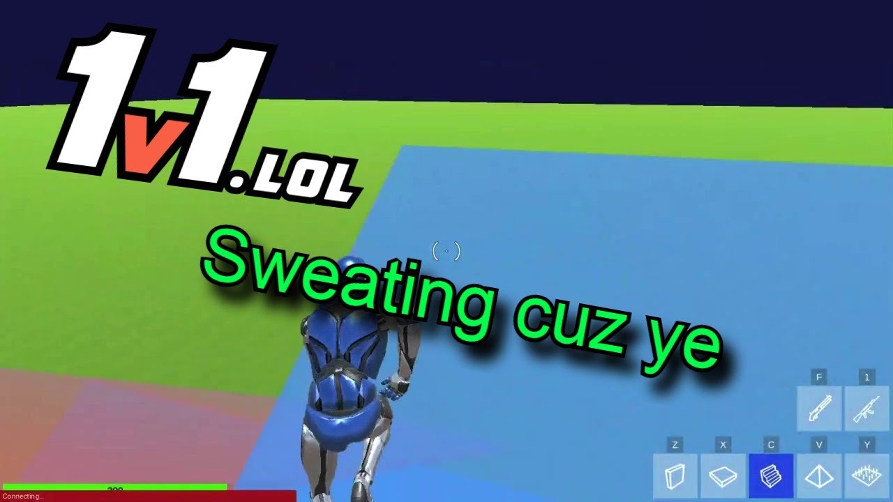 Sweating in 1v1.lol - YouTube