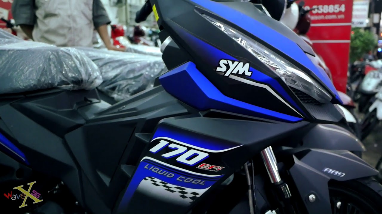 SYM STAR SR 170 ABS 2019 - Matte Blue - Walkaround - YouTube