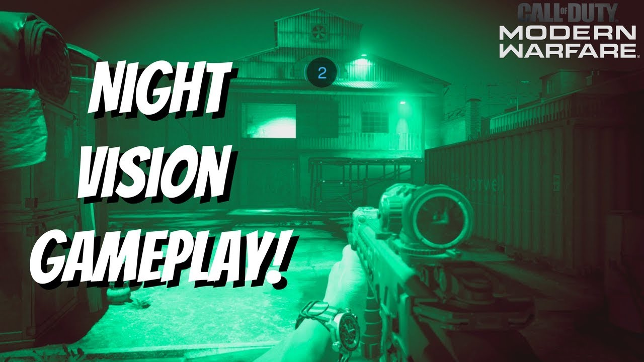 COD Modern Warfare Night Vision Mode Gameplay - YouTube