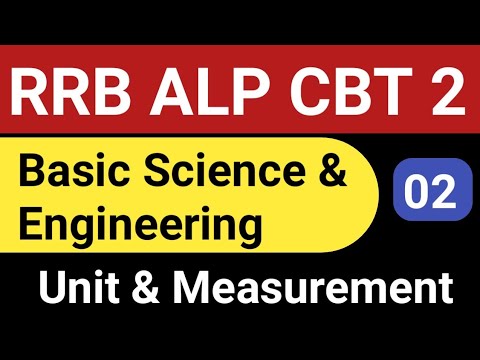 RRB ALP CBT 2 2025 Exam | Basic Science & Engineering | Unit & Measurement Live Class By Ravi ...