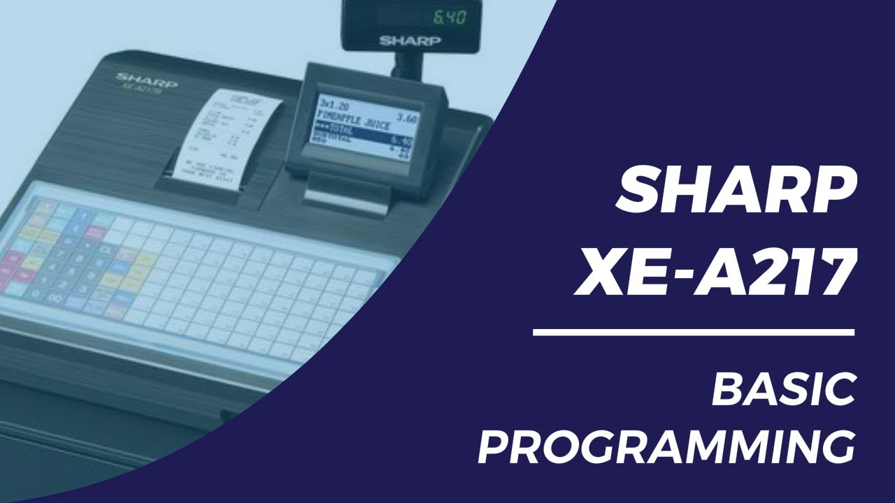 Sharp XEA217 Basic Programming - YouTube
