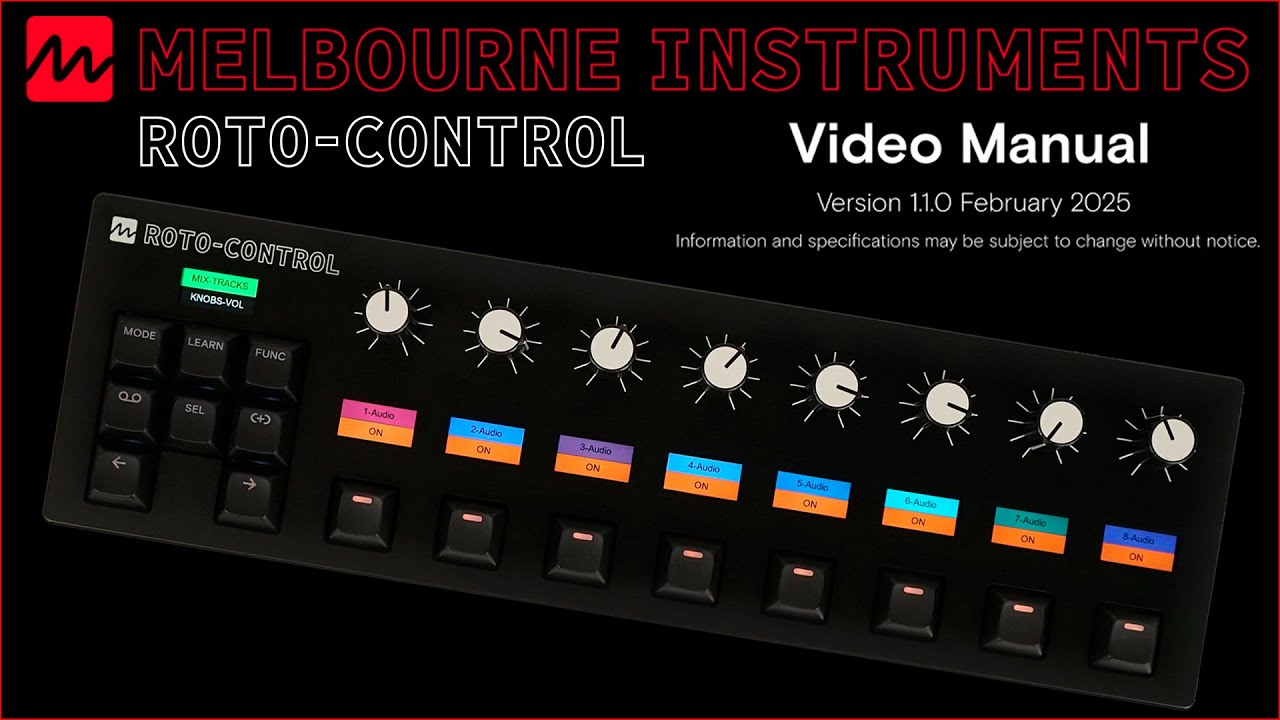 Roto Control Motorized MIDI Controller ビデオ・マニュアル l Melbourne ...