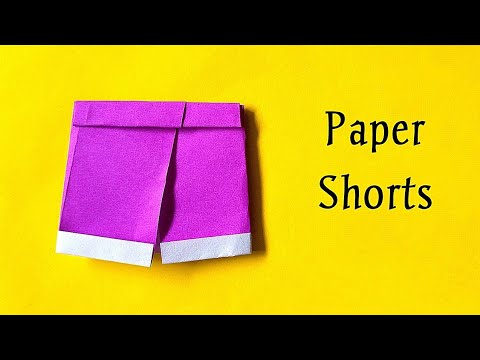 Cara Membuat Origami Celana Pendek | Easy Paper Shorts - YouTube