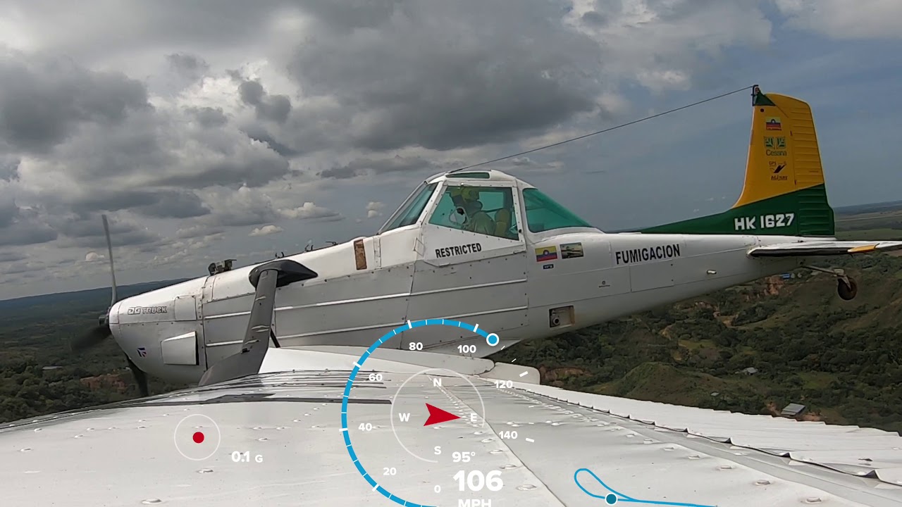 First solo training Cessna C- 188 Ag truck - YouTube