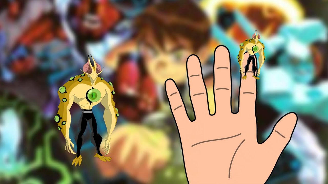Finger Family Nursery Rhymes Ben 10 Cartoon Finger Family Rhymes for ...