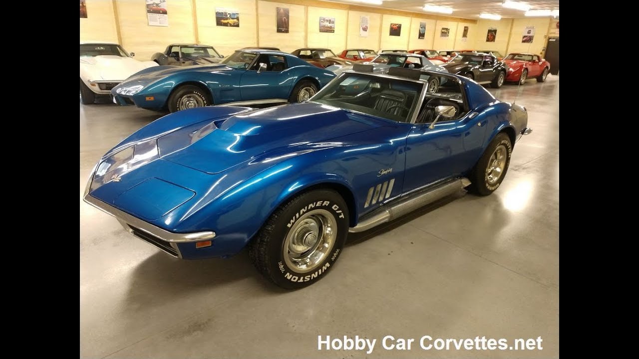 1969 Blue Corvette Stingray 4spd For Sale - YouTube