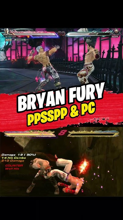 Bryan Fury Combo | TEKKEN 8 PPSSPP & PC - YouTube