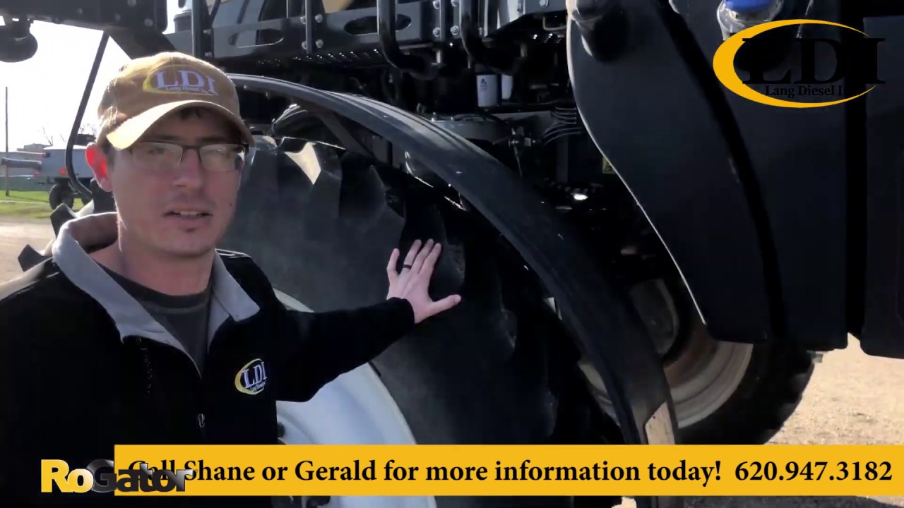 2015 RoGator 1100B Series Sprayer - YouTube