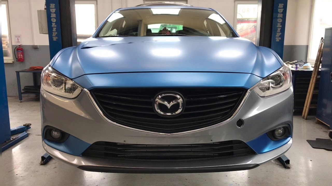 Car Wrapping: Matte Metallic Blue - Mazda - YouTube