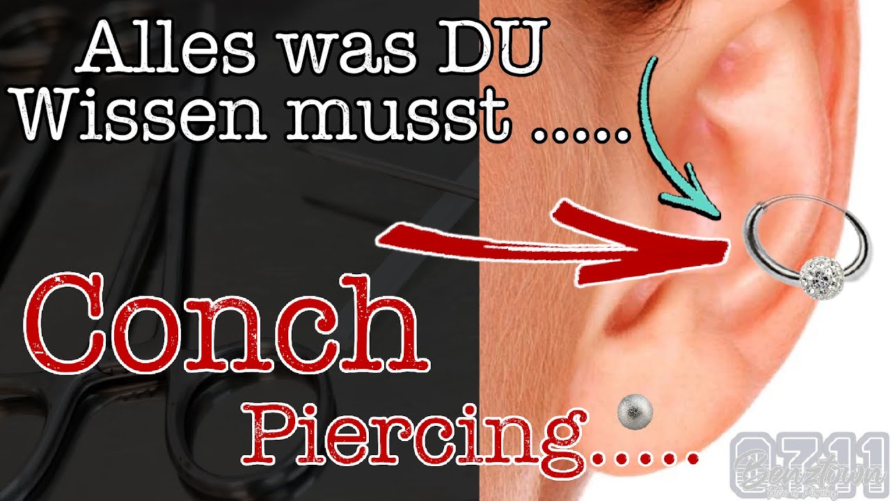 30 SEKUNDEN PIERCINGWISSEN / Das Conch Piecing - YouTube