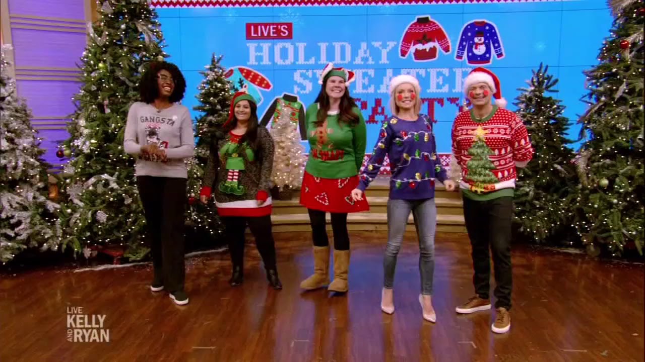 Live s Second Annual Holiday Sweater Contest YouTube Live s Second Annual Holiday Sweater Contest YouTube
