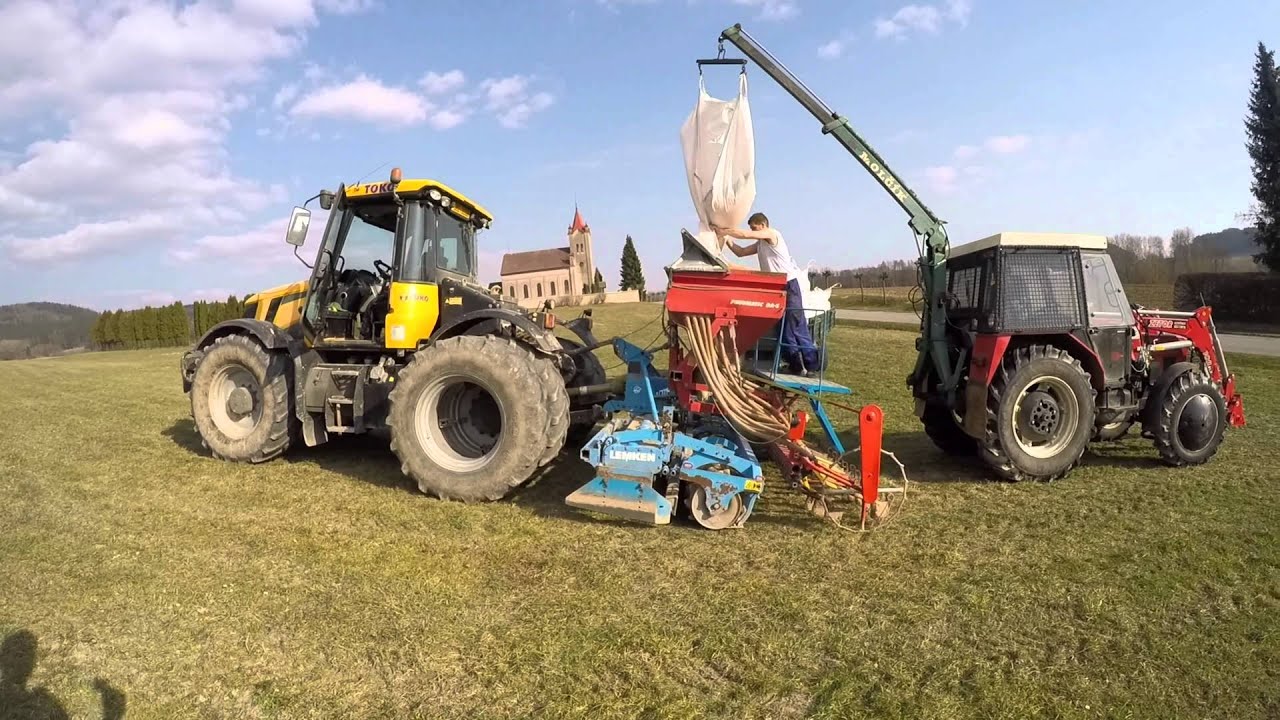 JCB Fastrac 3200, setí ZD Maleč *GoPro* - YouTube