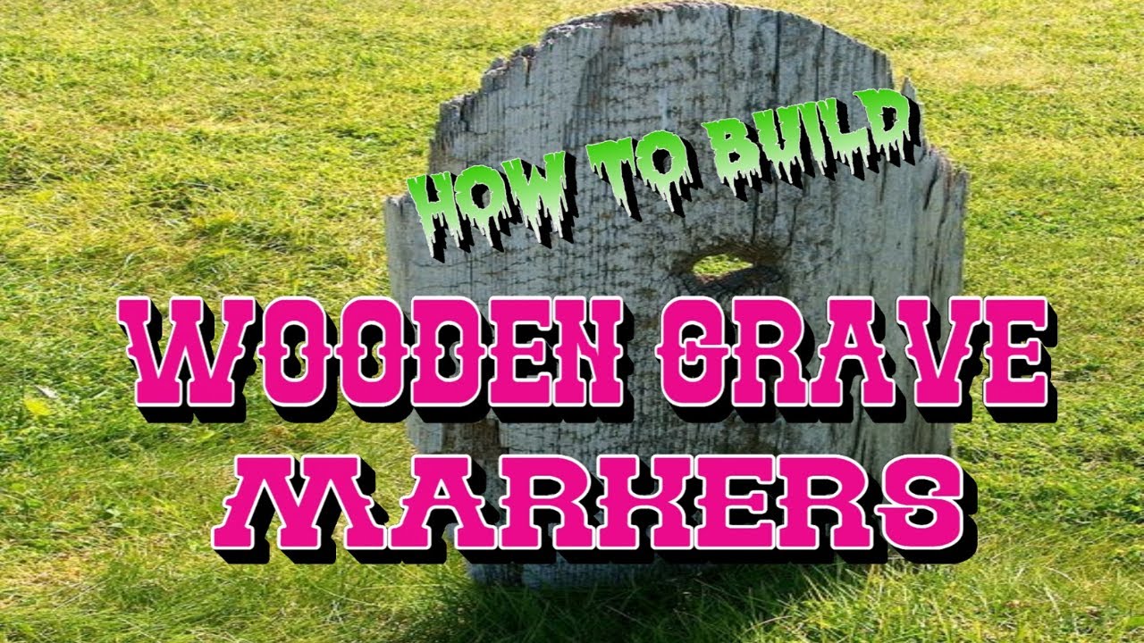 Graveyard Headstone made of wood - YouTube