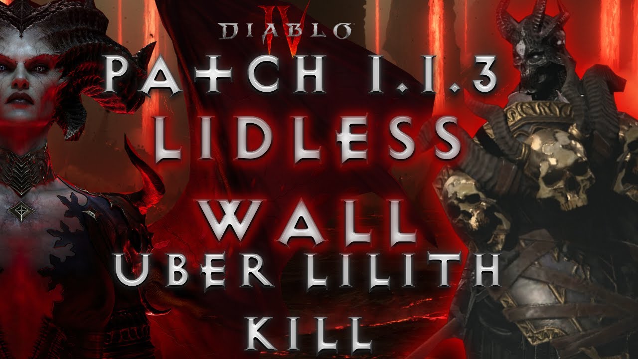 NECRO LIDLESS SPEAR UBER LILITH KILL | Patch 1.1.3 Diablo 4 Season 1 ...