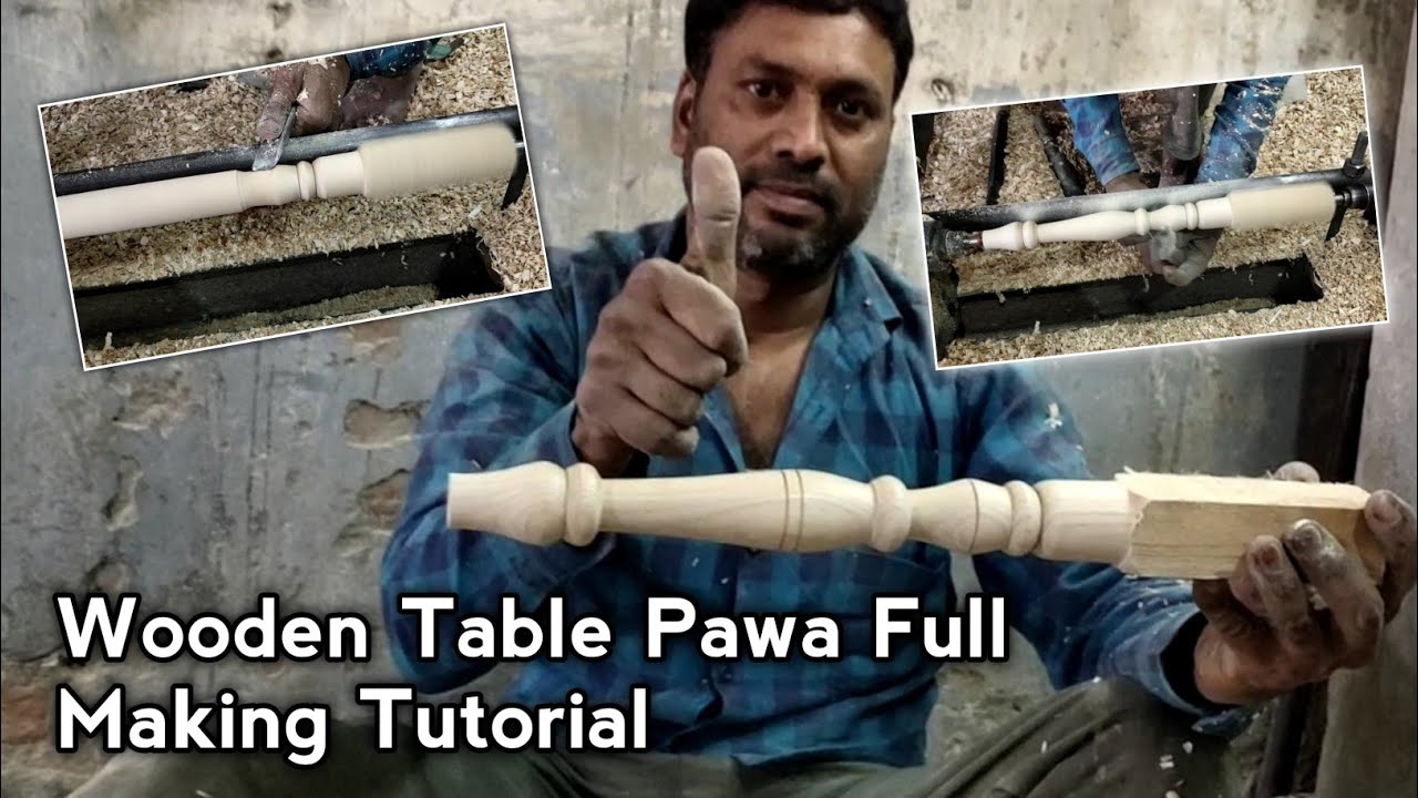 Pawa Making Tutorial | Wooden Pawa Making Tutorial | Table Stand - YouTube